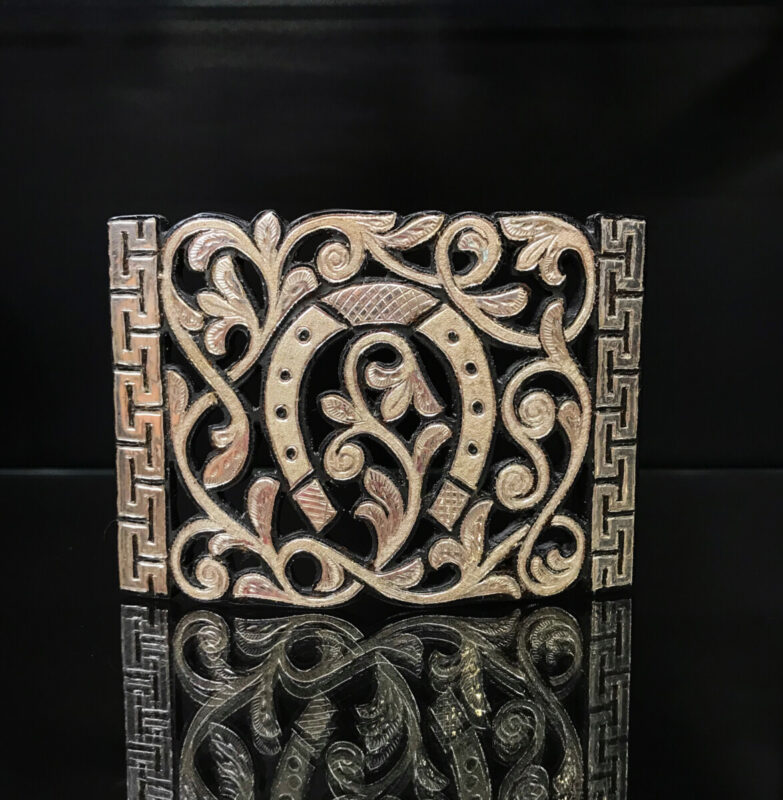 Hebilla De Plata – Greca Rameada Herradura ( 33 ) – El Potrerito